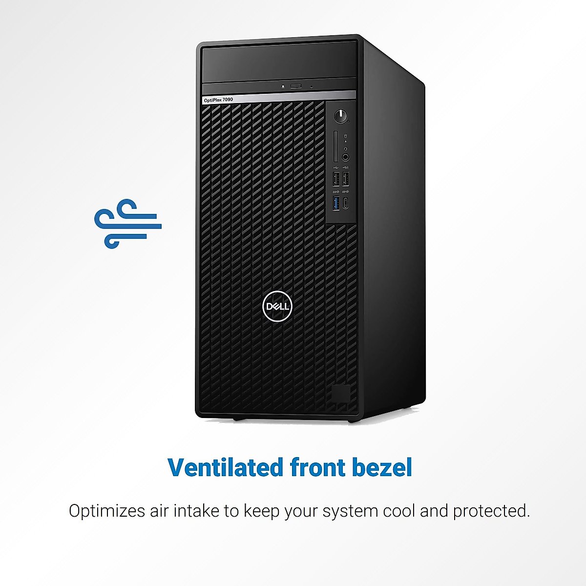 Dell OptiPlex 7000 Series 7090 Tower Business Desktop, Intel Core i7-11700, 32GB RAM, 1TB SSD, DVD-RW, Display Port, Wired Keyboard & Mouse, Wi-Fi, Windows 11 Pro
