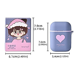 LAMUSELAND Matte Lipstick, 2Pcs/Set Waterproof Long Lasting Moisturizing Lip Stain Earphone Dual-color Lip Tint Gloss, Non-stick Cup Lip Make Up Gift Kit for Girls (Blue)