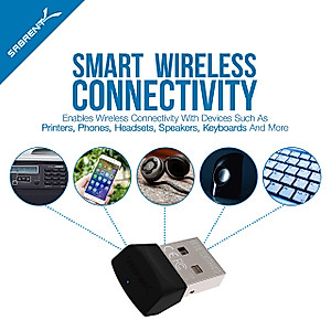 10 Port 60W USB 3.0 Hub with Individual Power Switches and LEDs Includes 60W 12V/5A Power Adapter+USB Bluetooth 4.0 Micro Adapter for PC [v4.0 Class 2 with Low Energy Technology]