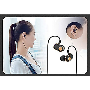 SoundMAGIC PL30+C Active Sport in-Ear Headphones with Microphone and Volume Control (Black/Gold)