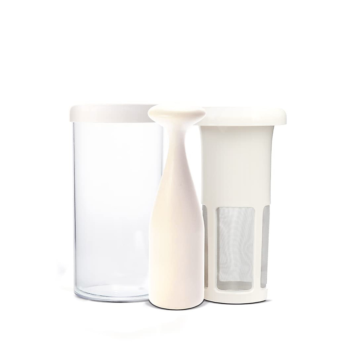 Vegan Milker by Chufamix, kitchen tool to make Plant Milks (soy, rice, oats & nut milk maker) or Coffee (from whole beans). Made in Europe. Recipe E-Book