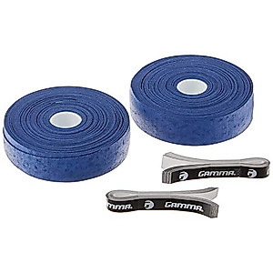 GAMMA Tennis Pro Wrap Overgrip, Blue, Optimal Comfort and Durability, Moisture Absorption, Tennis, Pickleball, Badminton, Racquet Sports Grip