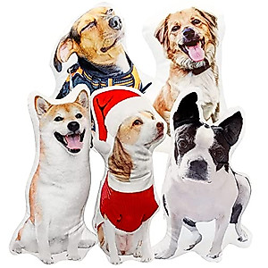 OARSE Custom Pet Pillows Personalized with Photo Pillow Shaped Looks Like Your Dog Cat Picture Customized Pets Gifts for Owners - Single Sided Print 12 Inch