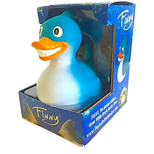Ducks in the Window Celebridcucks Finny The Great White Shark Rubber Duck Bath Toy