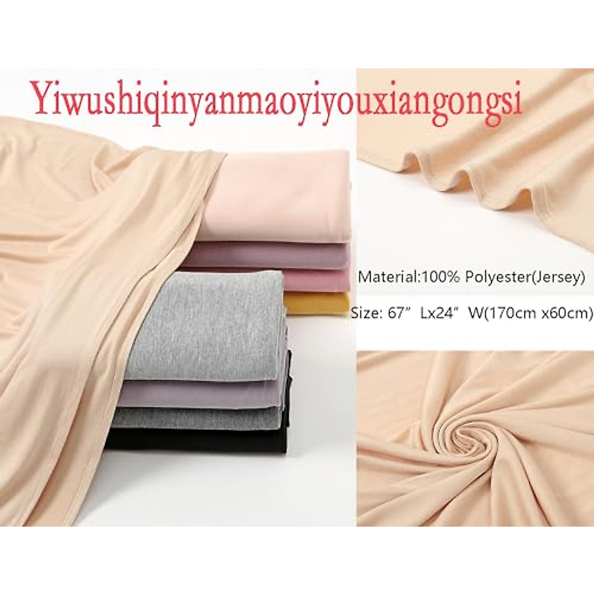 ENSTILER 2PCS Solid Color Jersey Hijab Lightweight Soft Muslim Head Scarf Long Scarf Wrap Scarves for Women (Black, Deep khaki)