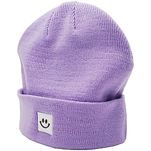 55cube Light Purple Beanie Hat