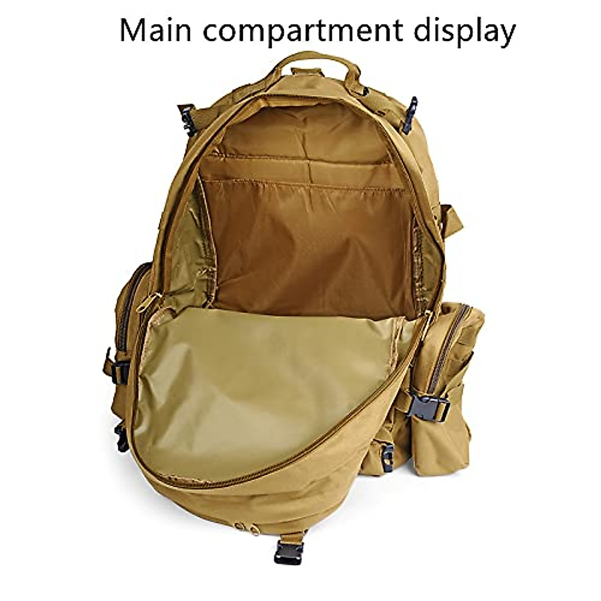 DTKJ 50L Tactical Backpack,Molle Backpack,4 in 1 Military Bag,Outdoor Sport Hiking Climbing Army Backpack Camping Bags