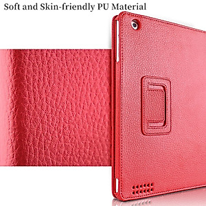 MEOORHE Sleek Comfortable Sleek Leather Tablet Case for Samsung Galaxy A7 Lite A8 A 10.5 A 10.1 Stable Stand Folio Design Edge Reinforced Protector Cover Bumper(Purple,A 10.1 2019 T510)