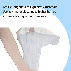 Rain Boot Waterproof Shoes Covers, Sand Control Non-Slip Shoe Cover Galoshes, PVC Rubber Sole Reusable Rain Snow Boots Overshoes for Cycling Outdoor Camping Fishing Garden Travel (L, Transparent)