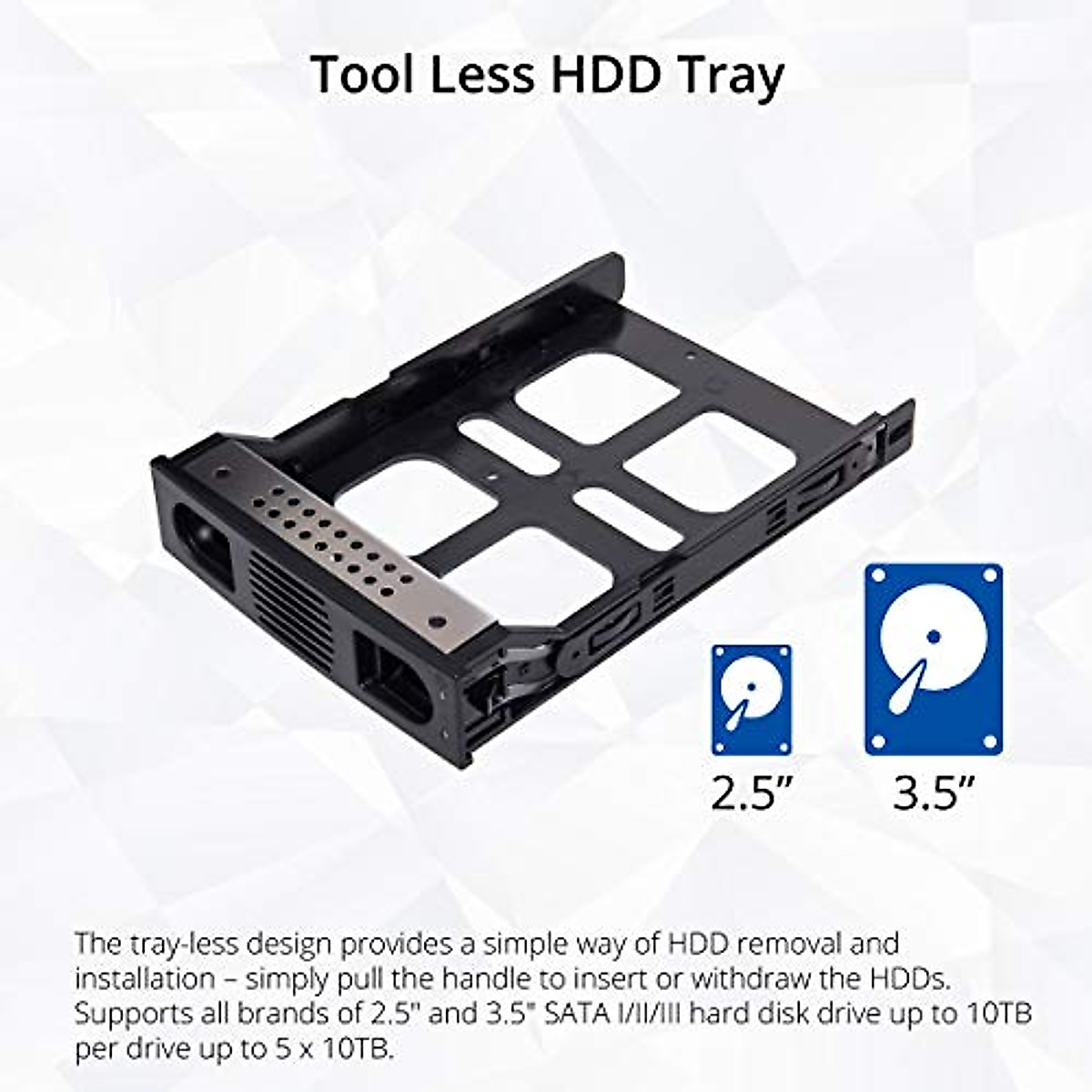 Syba 8 Bay Tool Less Tray Hot Swappabe 2.5" 3.5" SATA Non Raid External USB 3.0 Enclosure SY-ENC50119