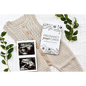 Pregnancy Gift Bundle for Expecting Moms: Pregnancy Prayer Cards + Pregnancy Milestone Cards | Pregnancy Announcement