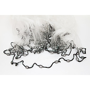 Ahi CN-605 600 Pro Series 6 Panel Cast Net 5 Ft - Clear Mono Net 1/4"