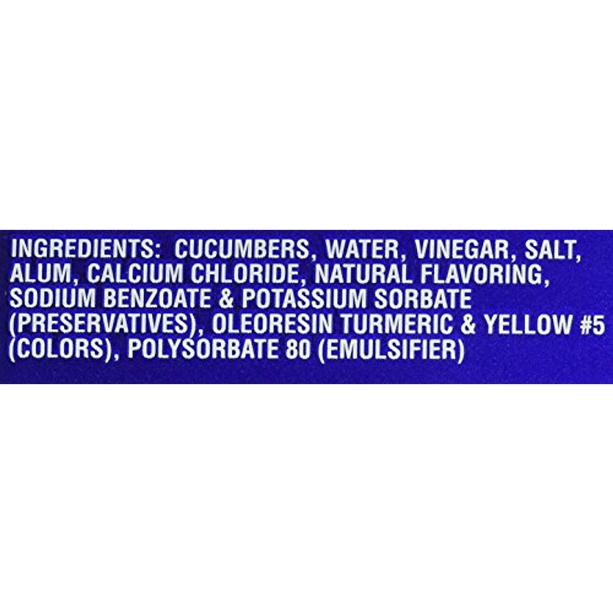 Del-Dixi Sour Pickles, 1 gal, 12-16 pickles per jar