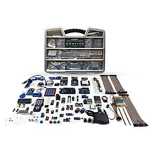 GAR Monster Starter Kit for Arduino Uno Mega Nano, Complete Advanced Set, ESP32, ESP8266, 25 Sensor Modules, Bluetooth WiFi Ethernet for STEM Robotics Projects