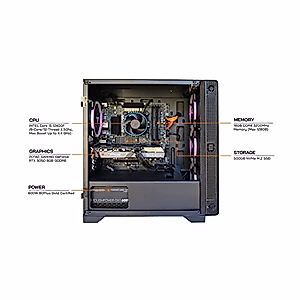 ZOTAC Gaming MEK Hero G2 I2435F Gaming PC Desktop Intel 12th Gen Core i5 12400F, GeForce RTX 3050 8GB, 16GB 3200 MHz DDR4, 500GB SSD, WiFi + Bluetooth ‎- GH3050I2400F01BL-U-W11