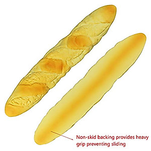 Memory Foam Keyboard Wrist Rest Pad,Soft Toast Bread Baguette Shape Anti-Skid Wrist Rest Support for Office,Computer,Laptop,Keyboard,Slow Bounces Back Foam for Easy Typing & Pain Relief
