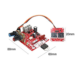 qiguch66 NY-D01 Spot-welder Control Board Digital Display High Precision 40A/100A Spot-welder Time Current Controller Board for Spot Welding - 100a