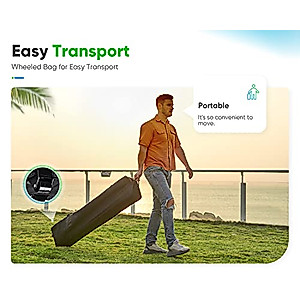 Quictent Privacy 8x8 Pop up Canopy Tent with Sidewalls and Roll-up Ventilated Windows, One Person Setup, Ez Outdoor Commercial Gazebo Shelter Enclosed Waterproof, Bonus 4 Sandbags (Black)