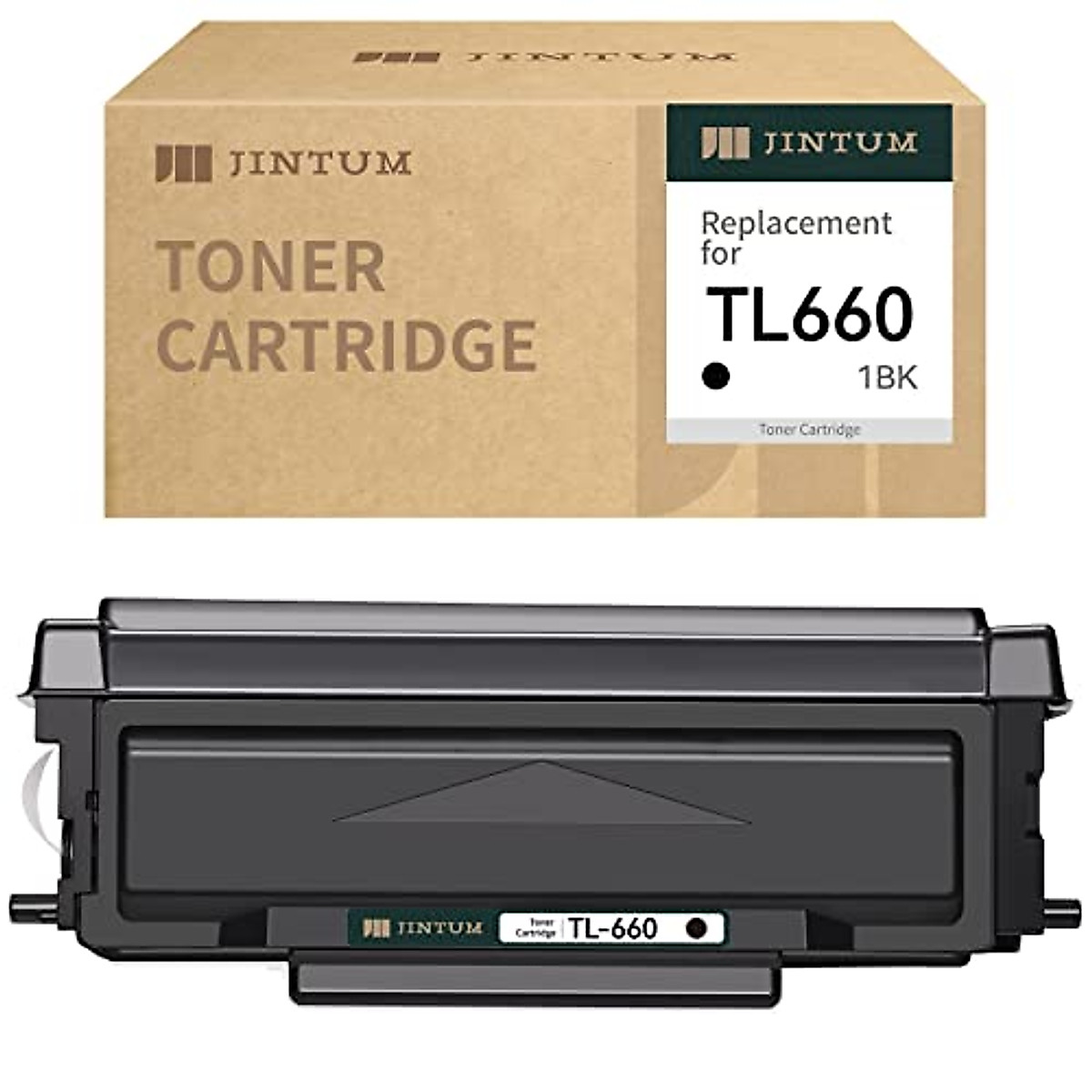 JINTUM Compatible TL-660 Toner Cartridge Replacement for Pantum TL-660 TL-630 Work with DL730 for Pantum L2300DW L2350DW L2710FDW M15DW M29DW M118DW Series Printer (1 Black)