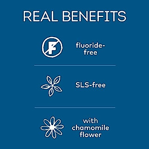 Tom's of Maine Fluoride-Free Botanically Bright Toothpaste, Natural Toothpaste, Whitening Toothpaste, Spearmint, 4.7 Ounce, 6-Pack