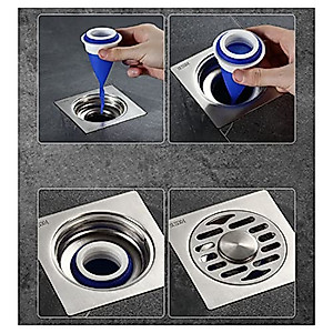 6 Pieces Shower Floor Drain Core Backflow Preventer One Way Valve Adjustable Silicone Sink Floor Drain Trap for Pipes Tubes in Toilet Bathroom Kitchen