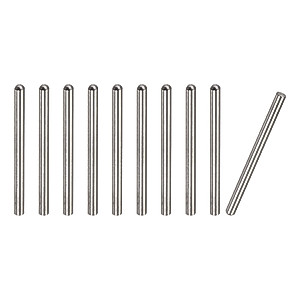 Tool parts 3x50mm Dowel Pins - 10pcs Round Head Flat Chamfered End Dowel Pin