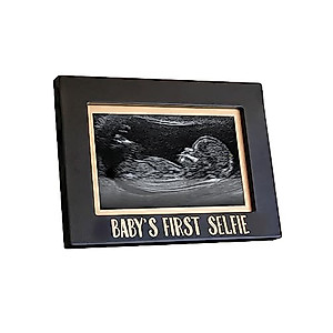 Pearhead Baby's First Selfie Sonogram Picture Frame, Gender-Neutral Baby Keepsake Photo Frame, Baby Nursery Décor