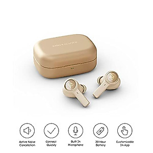 Bang & Olufsen Beoplay EX - Wireless Bluetooth Earphones with Microphone and Active Noise Cancelling, waterproof, 20 hours of Playtime