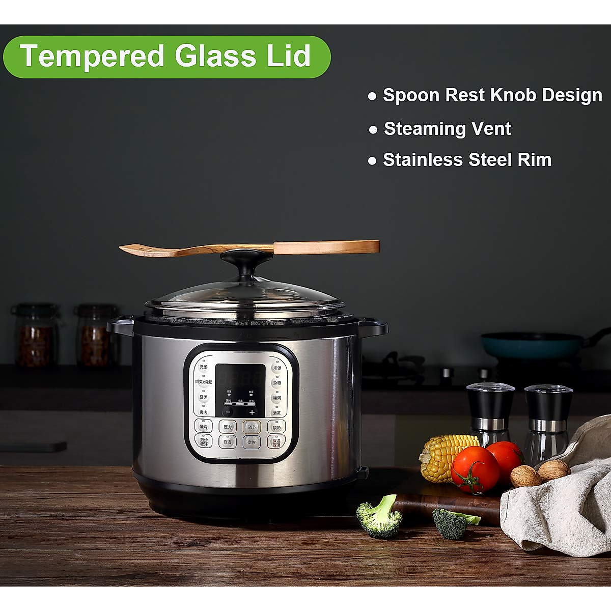 3 Quart Pressure Cooker Accessories Compatible with Instant Pot 3 Qt Only - Steamer Basket, Glass Lid, Silicone Sealing Rings, Egg Bites Mold, Egg Steamer Rack and More