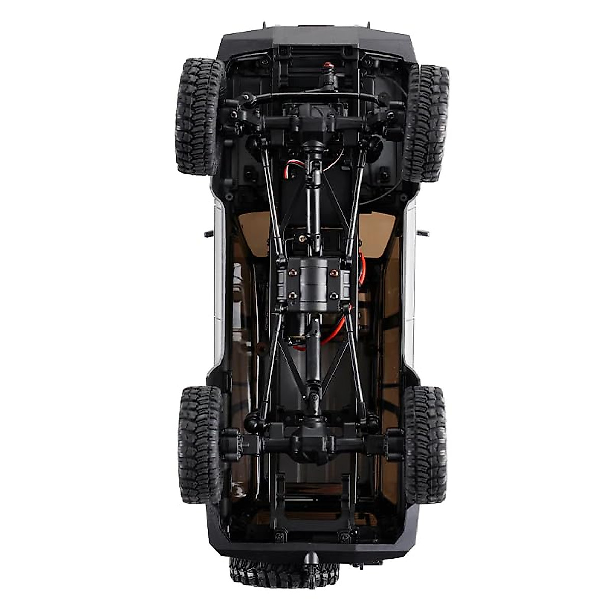 Helidirect FMS 1:18 FCX18 LC80 Land Cruiser 80 RTR 4WD RC Rock Crawler 1/18 Brushed Motor, 2.4GHz RC Transmission - Remote Control Toy for Adult, RC Cars, RC Crawler, Rock Crawler (Yellow)