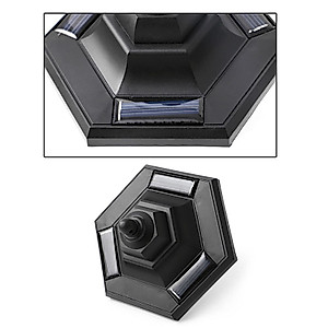 LED Solar Pathway Lights Outdoor, Outdoor Solar Hexagonal Lights, Waterproof Solar Lights for Outside, Garden, Landscape, Driveway, Walkway, Yard, Sidewalk, Lawn (2PC)