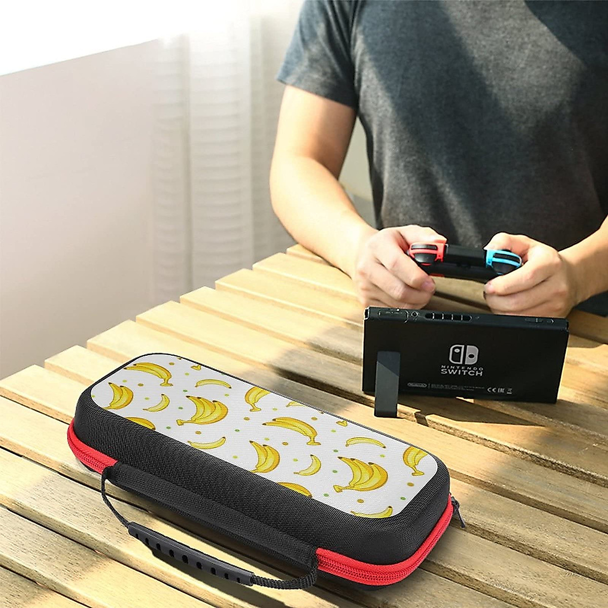 Sweet Banana Fruit Carrying Case For Nintendo Switch Protective Portable Hard Shell Pouch Travel Game Bag
