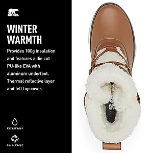 Sorel Women's Joan of Arctic Next Boot Waterproof Boots - Velvet Tan, Chalk - Size 10