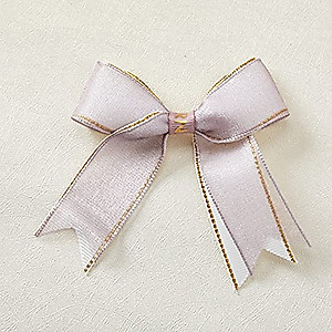 JingleStar Decorative Accessories 1 Inch Sheer Chiffon Ribbon Perfect for Crafts Hair Bows Gift Wrapping Wedding Party Decoration and More (Pink)