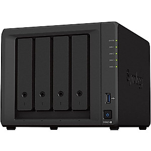 Synology DS923+ 4-Bay Diskstation NAS (AMD Ryzen™ 4 Threads R1600 Dual-Core 4GB Ram 2xRJ-45 1GbE LAN-Port)