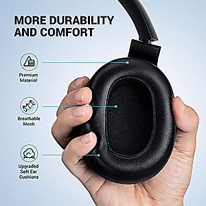 Active Noise Reduction Headset, Headset, Bluetooth 5.0 Headset, Wireless Headset with Microphone, 30 Hours Playback time