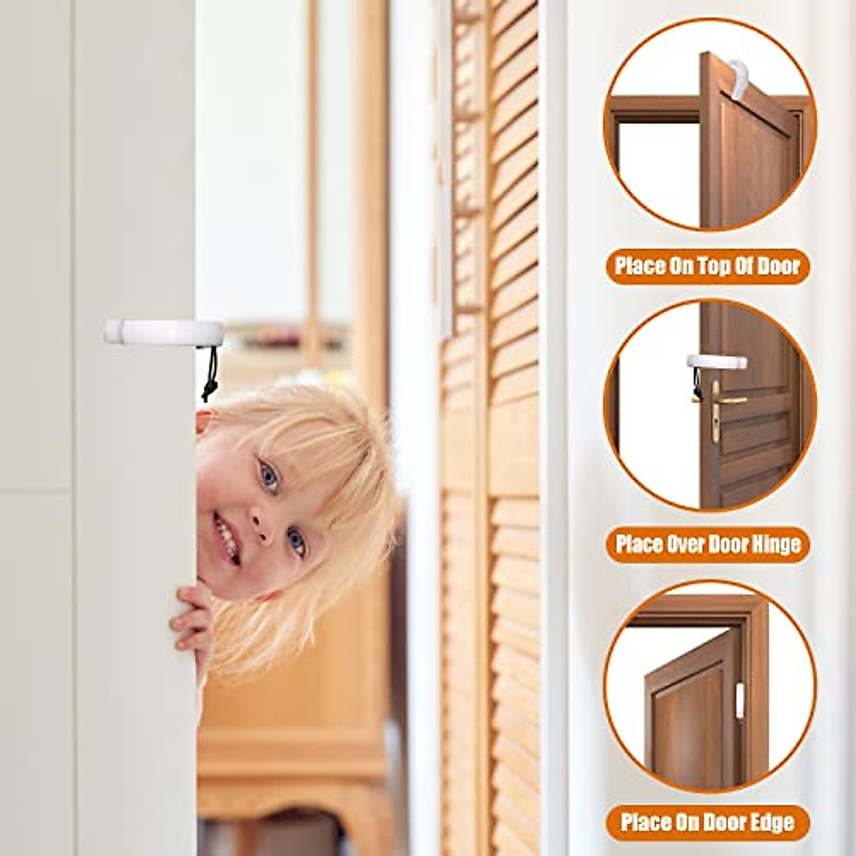 4pcs Door Jam, Tactical Door Stop Edge Door Jam Stopper for Law Enforcement Emergency Police for Quick Access to House Prevents Doors from Closing