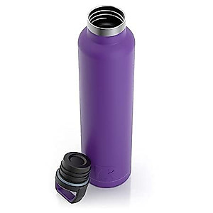 RTIC 26 oz Vacuum Insulated Water Bottle, Metal Stainless Steel Double Wall Insulation, BPA Free Reusable, Leak-Proof Thermos Flask for Hot and Cold Drinks, Travel, Sports, Camping, Majestic Purple