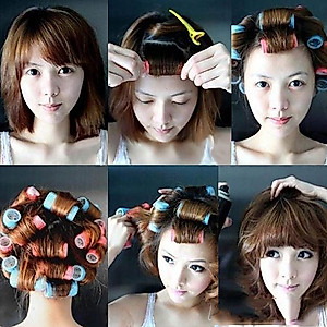 Self Grip Hair Rollers, Hair Curlers, Self-Grip Hair Rollers, Salon Quality Hairdressing Curlers, Pack of 6 Self Grip Hair Curlers Create Waves and Curls DIY Hairstyle Ideal for Holiday Gift