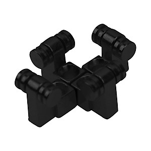 8Pcs Yootones Roller Guitar String Tree Guides Retainer with Screws Compatible with Fenders Strat Tele ST TL Electric Guitar Bass Telecaster Parts (Black)