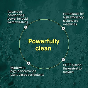 ATTITUDE Liquid Laundry Detergent, Plant- and Mineral-Based Ingredients Formula, HE, Vegan and Cruelty-free, Citrus Zest, 36 Loads, 60.8 Fl Oz,12072