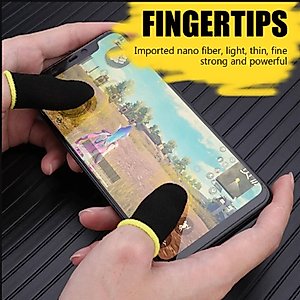 NB The Game Fingers Vent The Finger Cover of The Game Touch Panel of The fingertip Phone with Gloves to Prevent The Game Controller Sweat.