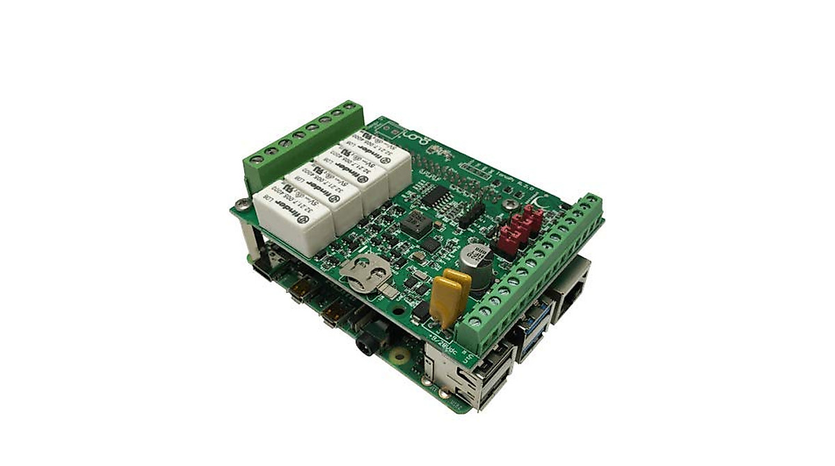 Sfera Labs Iono Pi Pi4B 4GB - Raspberry Pi I/O Module - DIN-Rail Case ...