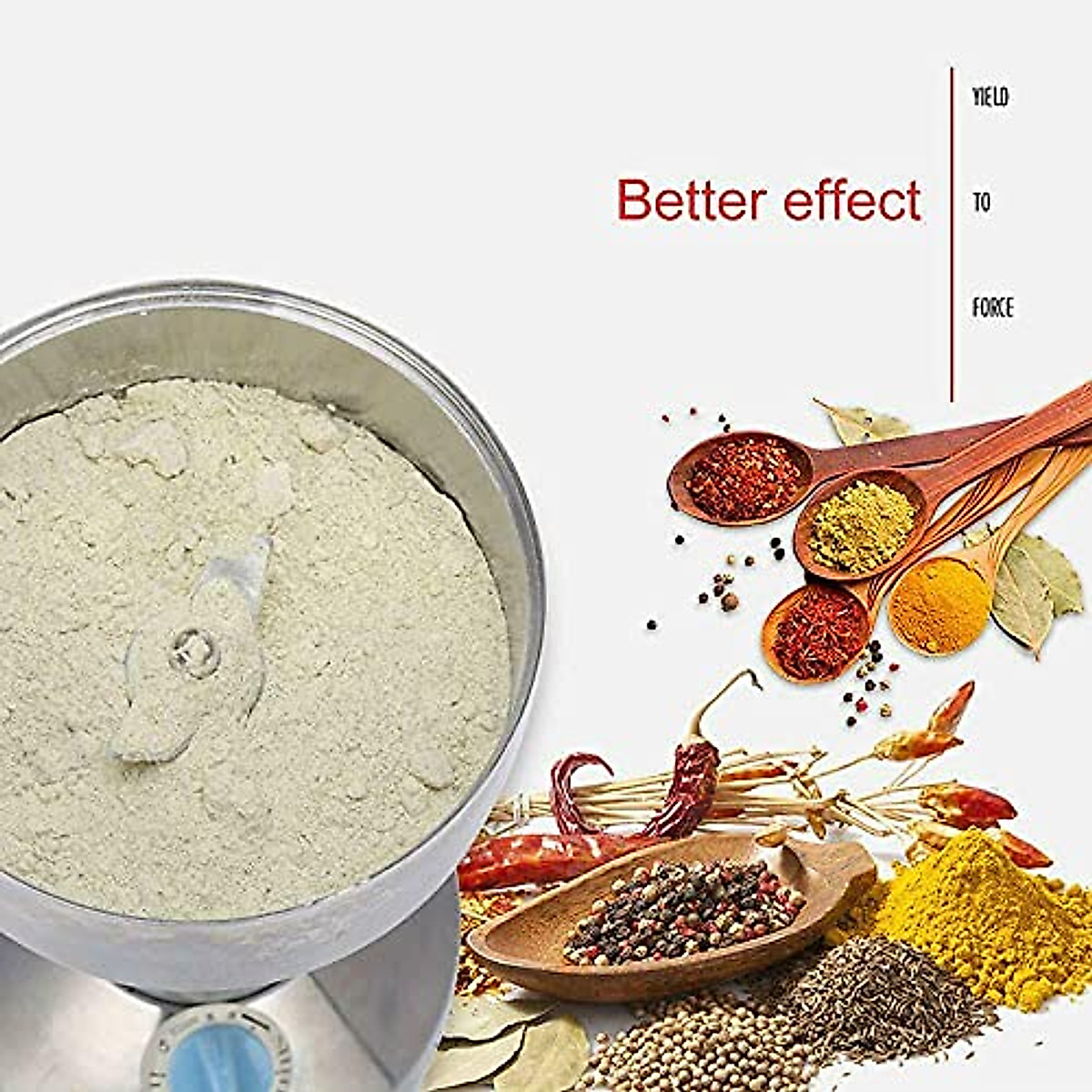 Samger 70-300 Mesh Electric Grain Miller Grinder 700g 1800W Stainless Steel High Speed Spice Grinder Pulverizer 28000RPM Commercial Powder Machine for Coffee Bean Nut Herb Wheat Pepper