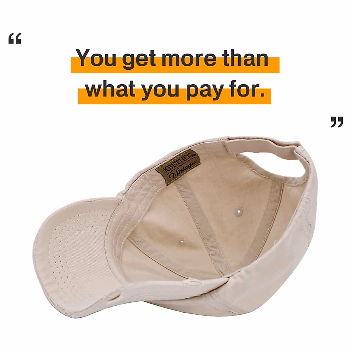 KBETHOS KBV-Basic STN Vintage Washed Distressed Cotton Dad Hat Baseball Cap Adjustable Polo Trucker Unisex Style Headwear