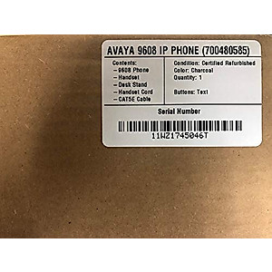 Avaya 9608 IP Phone with New Handset and Cables 700480585 (Renewed)