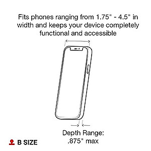 RAM Mounts RAM-HOL-UN10BU X-Grip Large Phone Holder with Ball with B Size 1" Ball