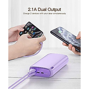 Kuulaa Portable Charger 26800mAh, High Capacity Power Bank, Dual-Input and Dual-Output Battery Pack USB C, Cell Phone Battery Chargers for iPhone, Samsung Galaxy, Google LG & etc