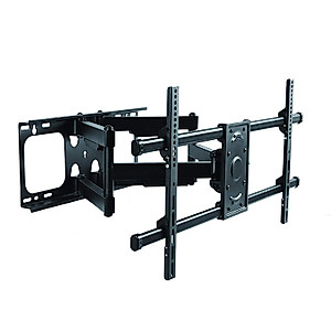 Premium Mount - Heavy Duty Dual Arm Articulating TV Wall Mount Bracket for LG OLED83C2PUA 83" C2 Smart OLED evo 4K UHD TV Tilt & Swivel with Reduced Glare - Buy Smart!