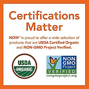 NOW Supplements, Inulin Prebiotic Pure Powder, Certified Organic, Non-GMO Project Verified, Intestinal Support*, 1-Pound